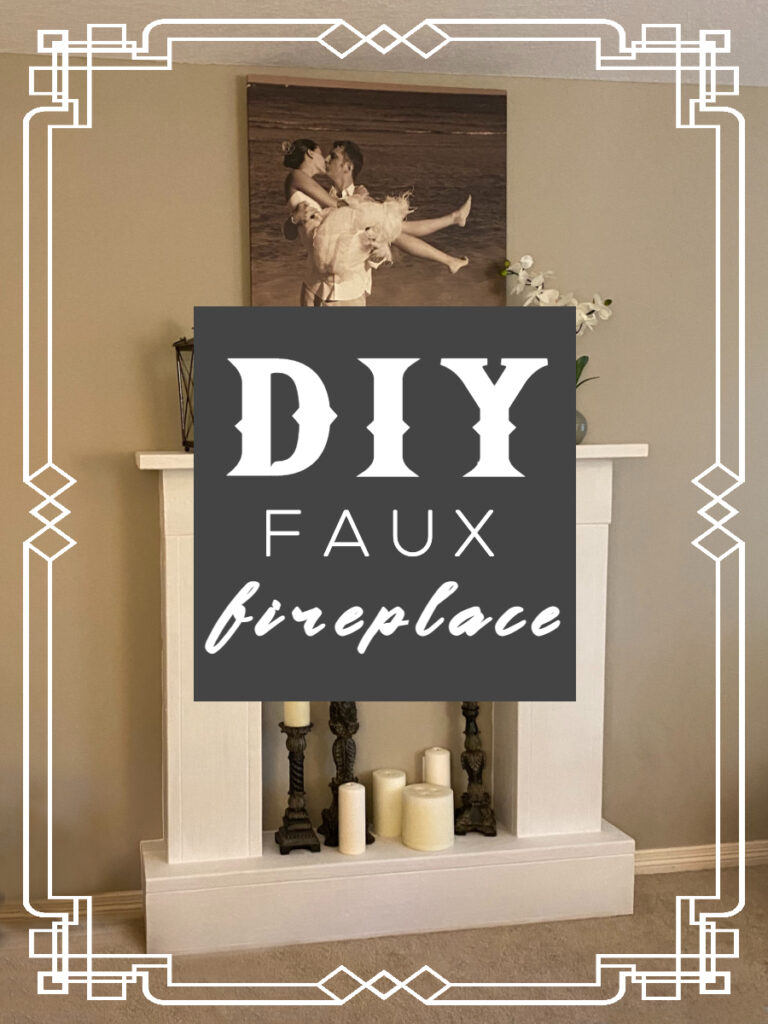 Make Your Own Rustic Faux Fireplace